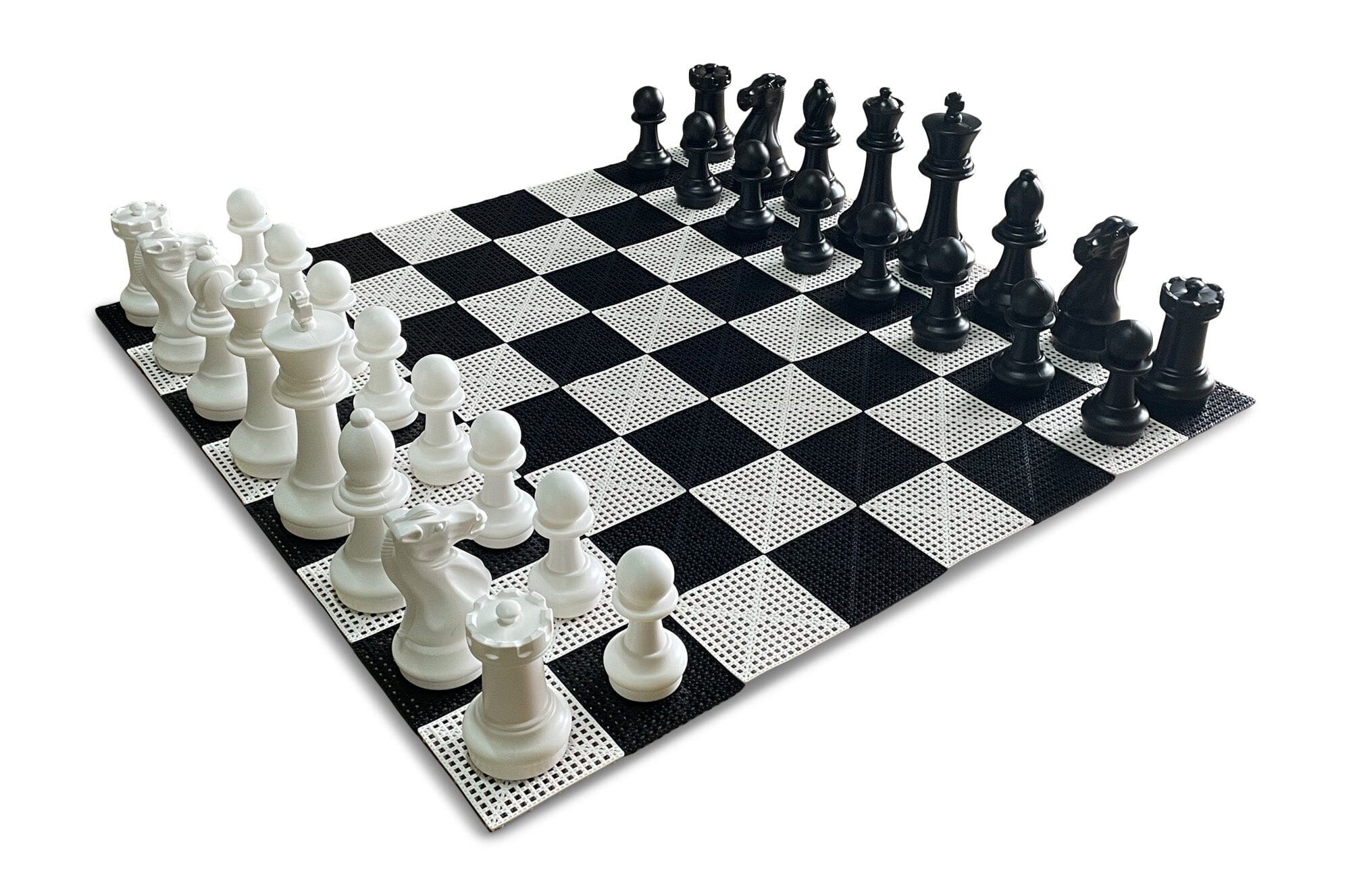 12 Inch Plastic Giant Chess Set With Commercial Grade Roll-up Chessboa