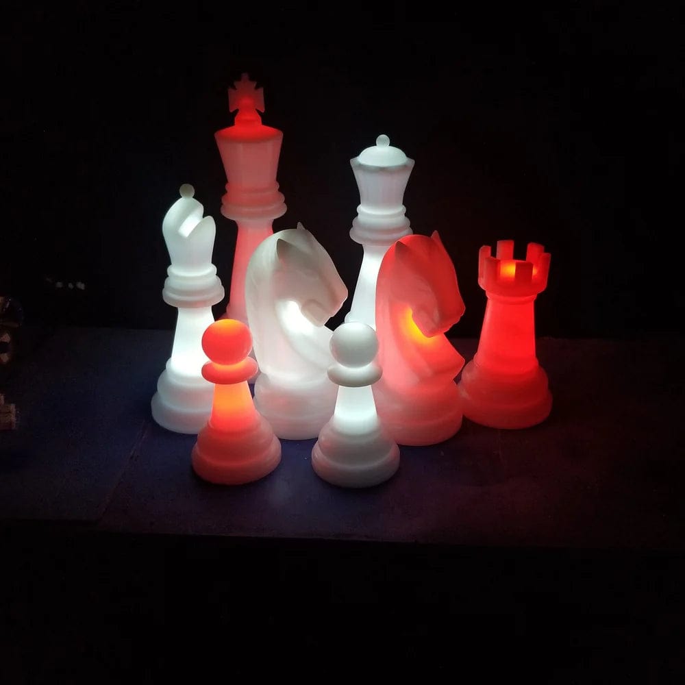 MegaChess 26 Inch Perfect LED Giant Chess Set - Option 2 - Night Time