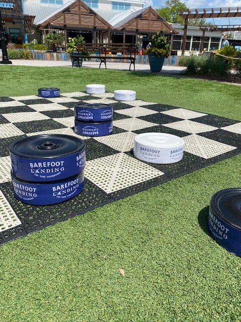 Personalized 10 Inch Plastic Giant Checkers | Giant Outdoor Chess