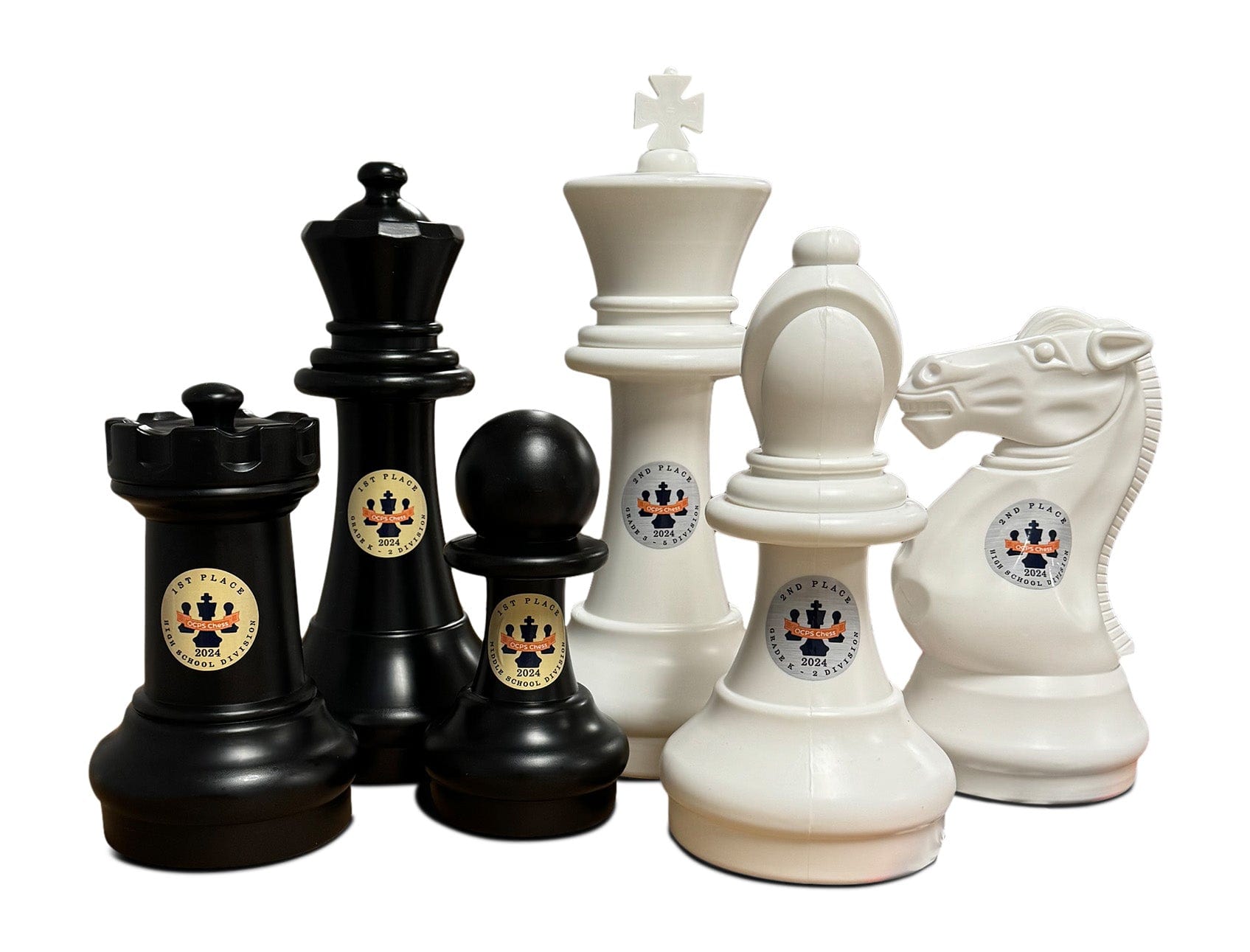 Personalized 16 Inch Plastic Giant Chess Set | Giant Outdoor Chess