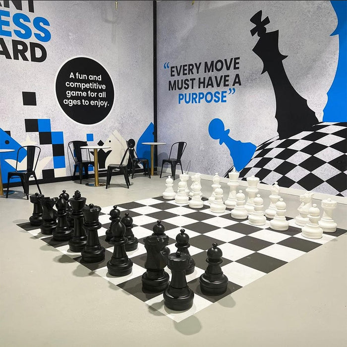 25 Inch Plastic Giant Chess Set | Giant Outdoor Chess