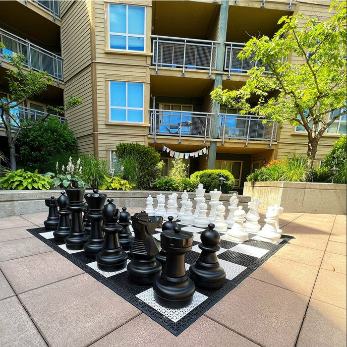 25 Inch Plastic Giant Chess Set | Giant Outdoor Chess