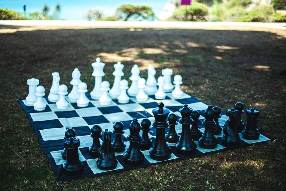 Personalized 16 Inch Plastic Giant Chess Set | Giant Outdoor Chess