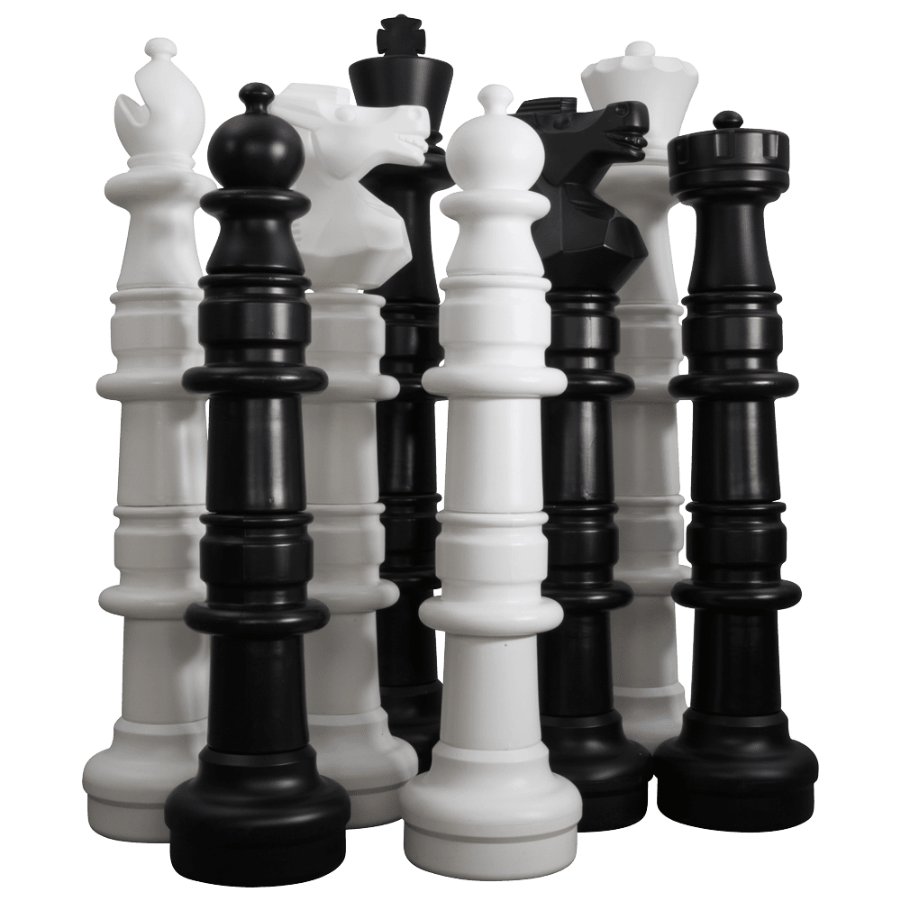 49 Inch Plastic Giant Chess Set with Commercial Grade Roll-up Chessboa