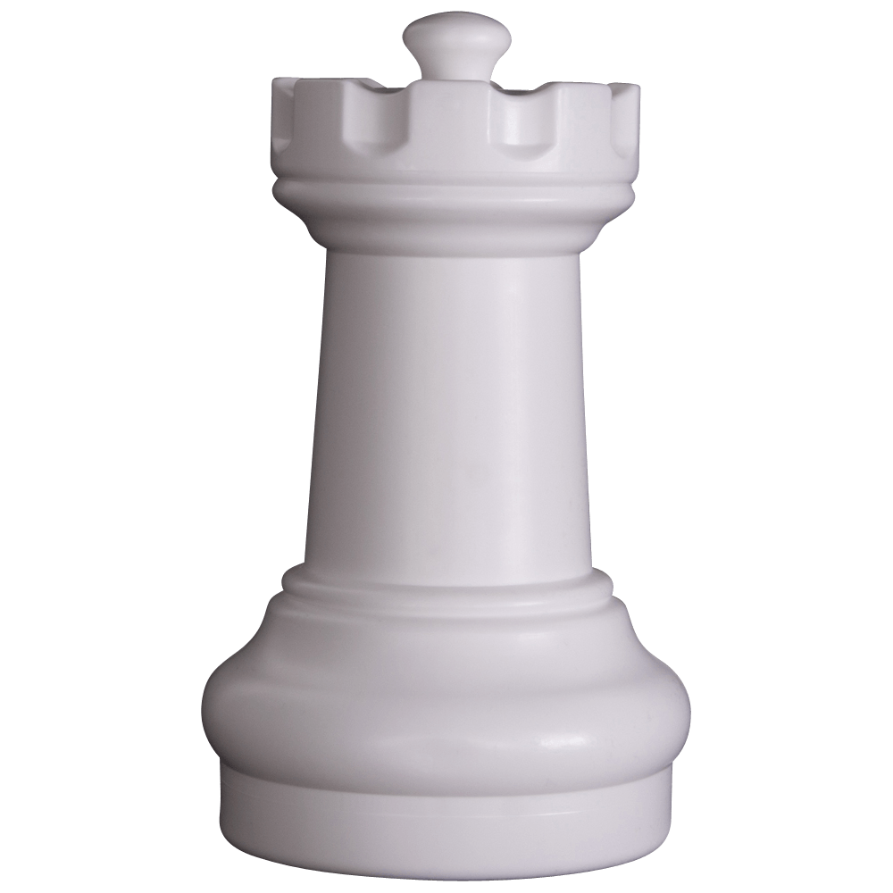 10 Inch Light Plastic Rook Giant Chess Piece | Giant Outdoor Chess