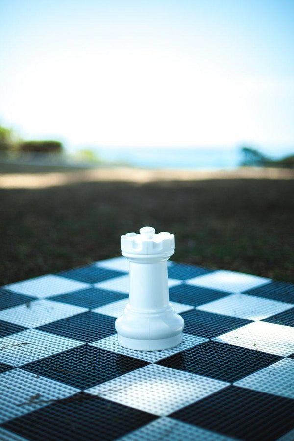 10 Inch Light Plastic Rook Giant Chess Piece | Giant Outdoor Chess