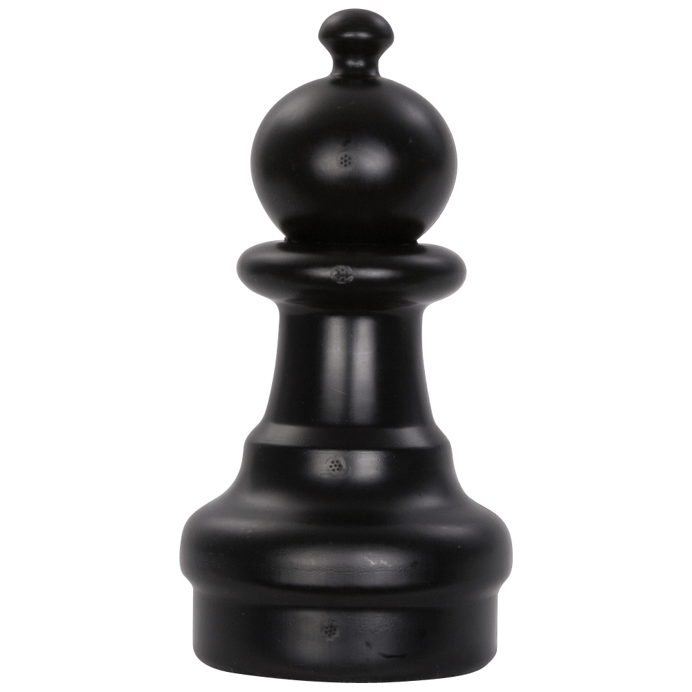 8 Inch Dark Plastic Pawn Giant Chess Piece | Giant Outdoor Chess
