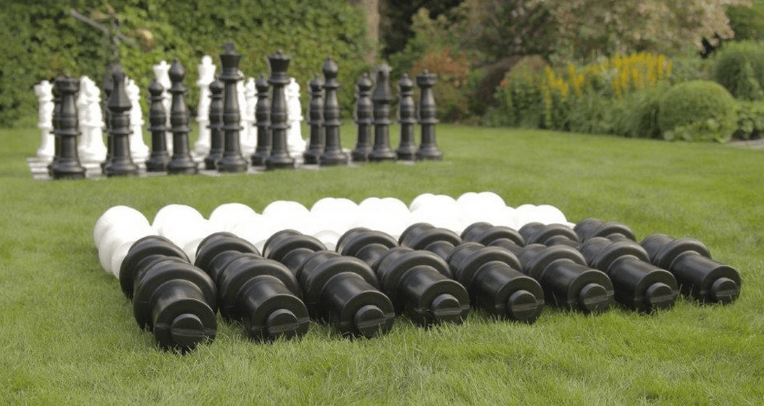 Set of 12 Inch Plastic Extensions To Lengthen Giant Chess Pieces | Gia