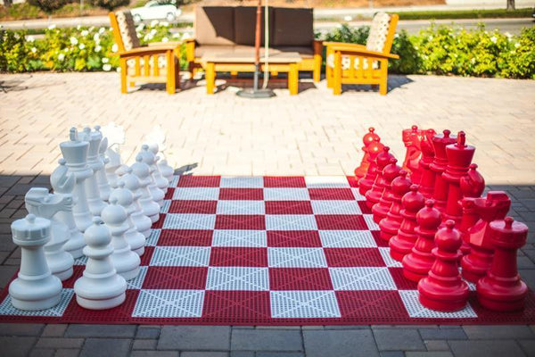 Custom 25 Inch Plastic Giant Chess Set | Giant Outdoor Chess