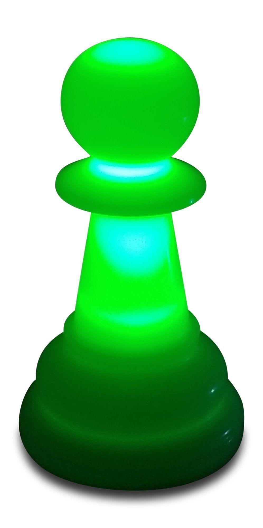 12 Inch Perfect Pawn Light-Up Giant Chess Piece - Green | Giant Outdoo