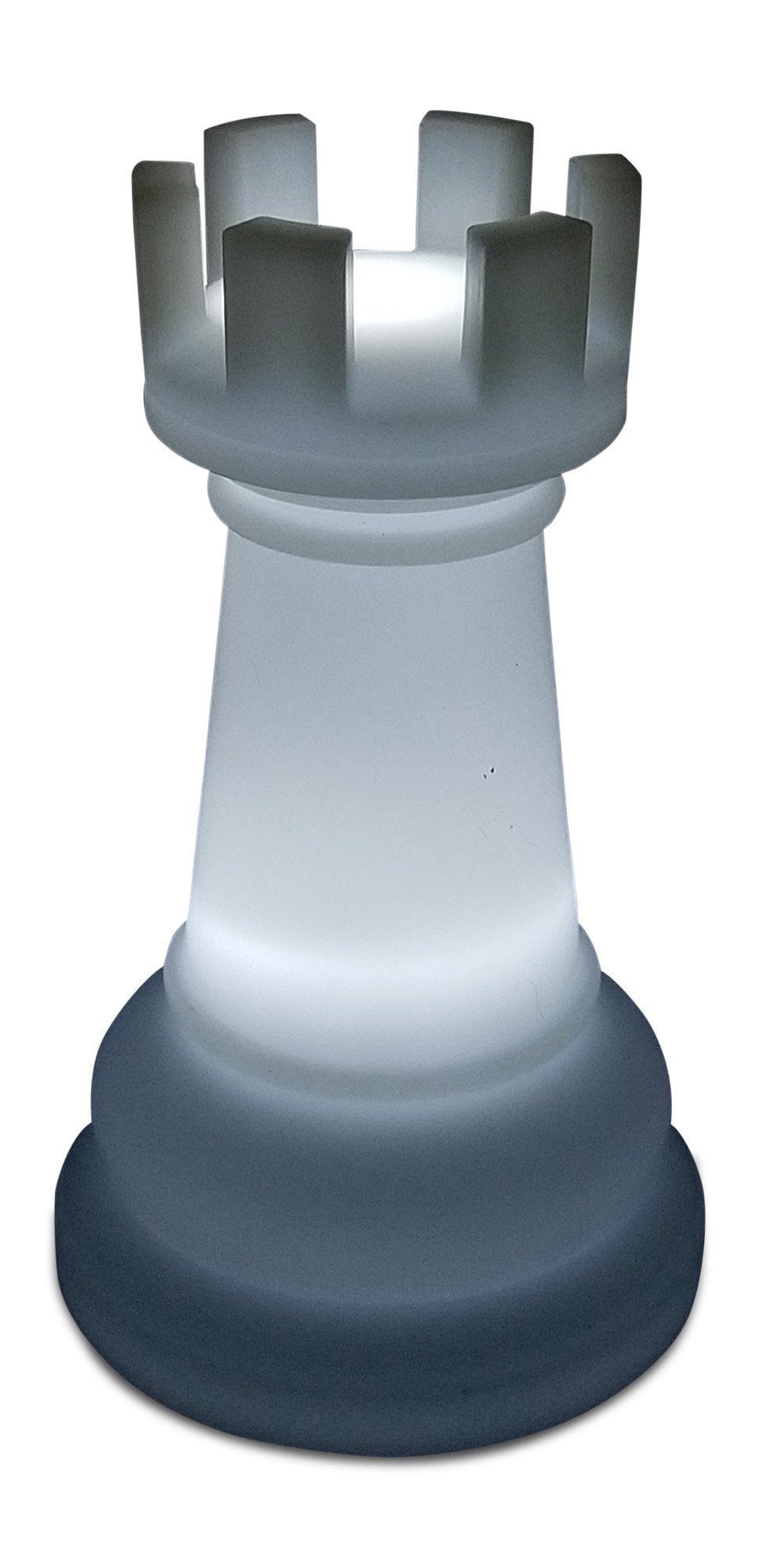 14 Inch Perfect Rook Light-Up Giant Chess Piece - White | Giant Outdoo